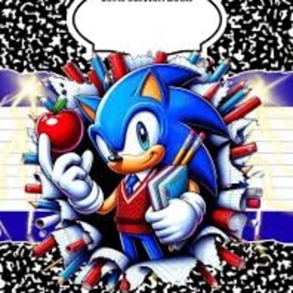 composition notebook | Office | Sonic The Hedgehog Blue Notebook | Poshmark